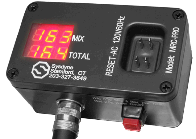 MRC-Pro Concrete Mixing Revolution Counter | Sysdyne Technologies