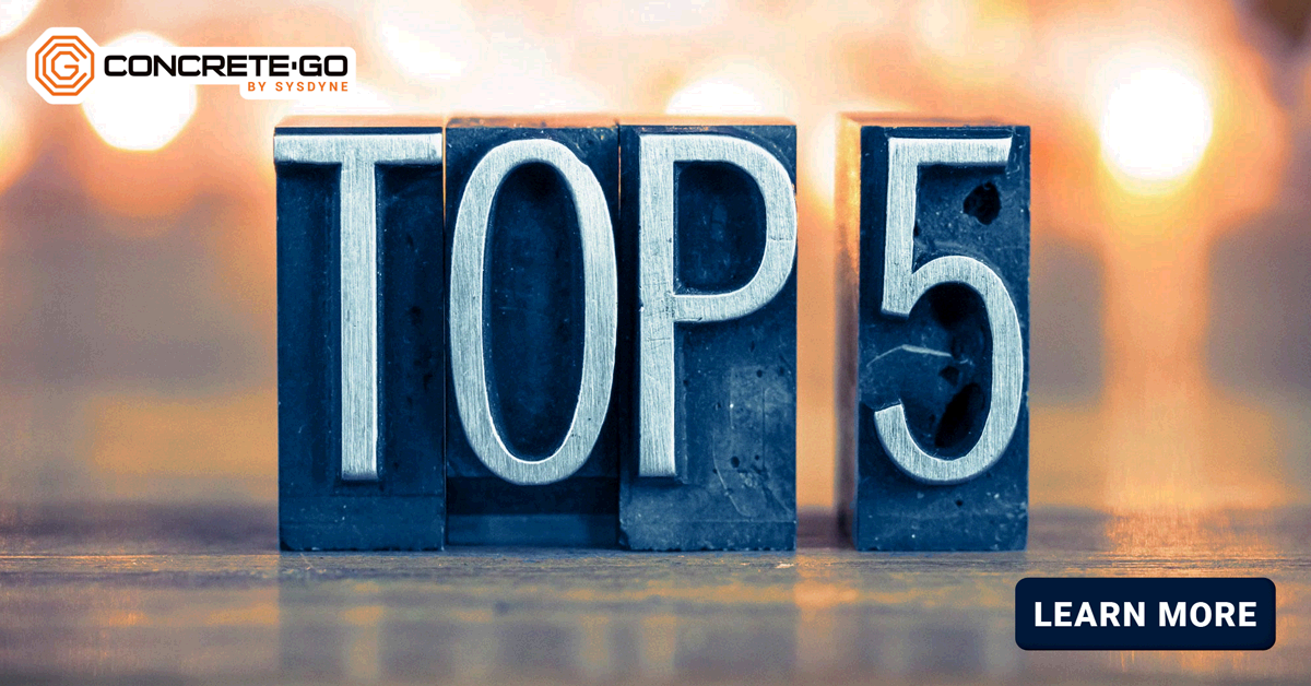 Top 5 Reasons to Choose ConcreteGO Cloud Dispatch